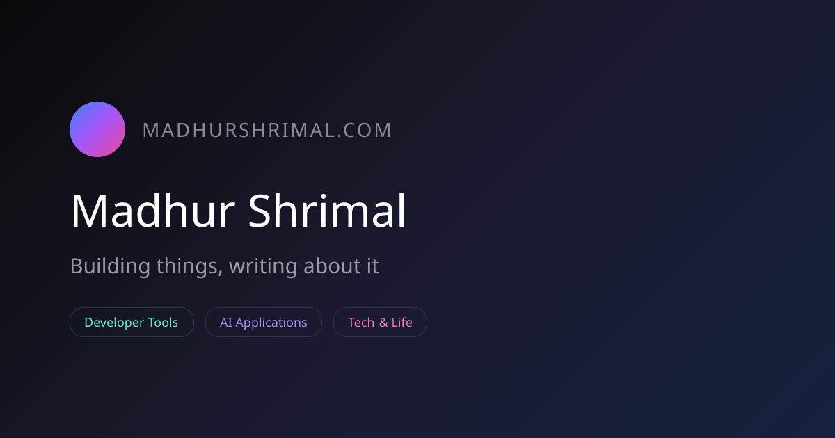 Madhur Shrimal